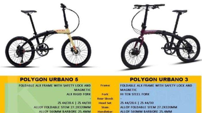 Cek Sekarang, Ini Harga Sepeda Lipat Polygon Edisi Terbaru, Tipe Urbano ...