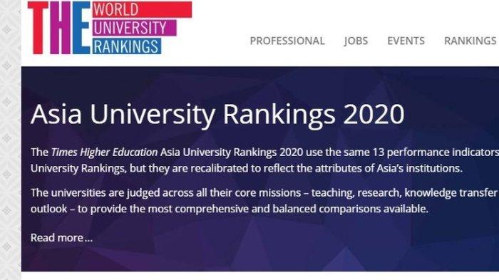 6 PTN Indonesia Ini Masuk Daftar Kampus Terbaik Asia 2020 Versi Times ...