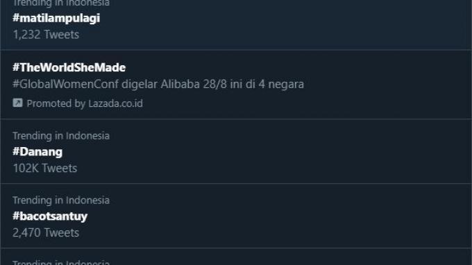 Beberapa Wilayah di Jakarta Mati Lampu, Tagar #matilampulagi Jadi ...