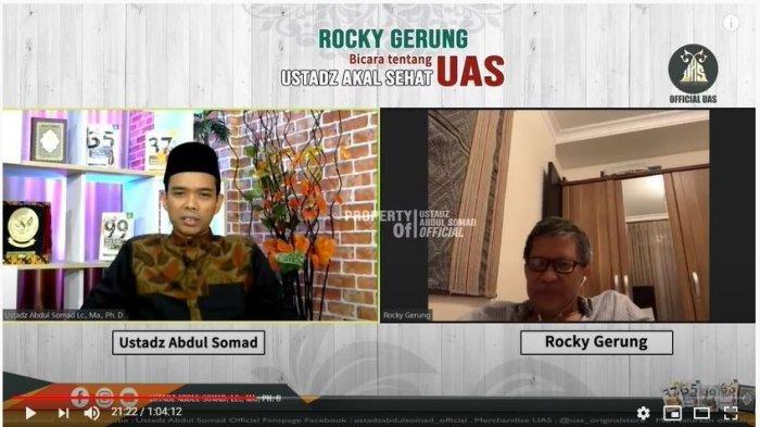 Rocky Gerung Kerap Kritik Jokowi, Abdul Somad Tertawa Dengar RG saat Ditanya Andai Jadi Presiden ...
