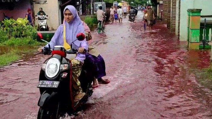 Viral Banjir Berwarna Merah Melanda Pekalongan, Ternyata Baru Pertama ...