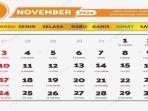 Kalender November 2024, Lengkap dengan Hari Libur hingga Weton ...