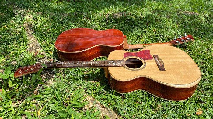 Pegrajin Alat Musik Asal Pekanbaru Ini Sulap Kayu Khas Riau Jadi Gitar ...