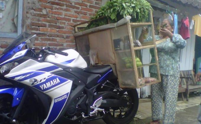 Jualan Sayur Pakai Motor Sport, Bikin Tanto Terkenal - Wartakotalive.com