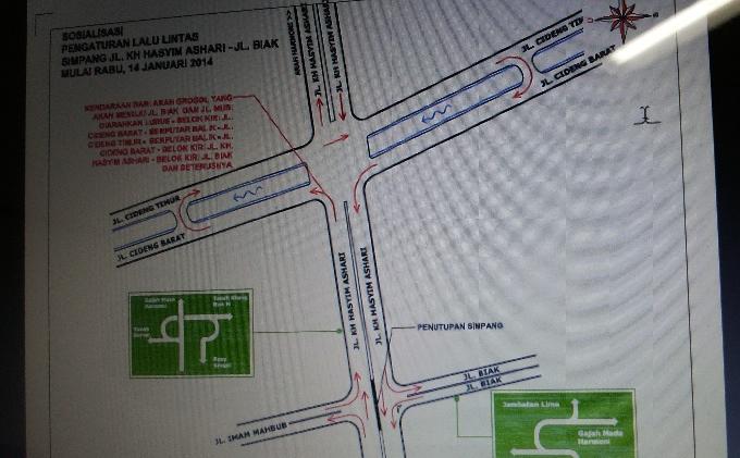 Pengalihan Arus Jalan KH Hasyim Ashari-Biak Selama Seminggu ...