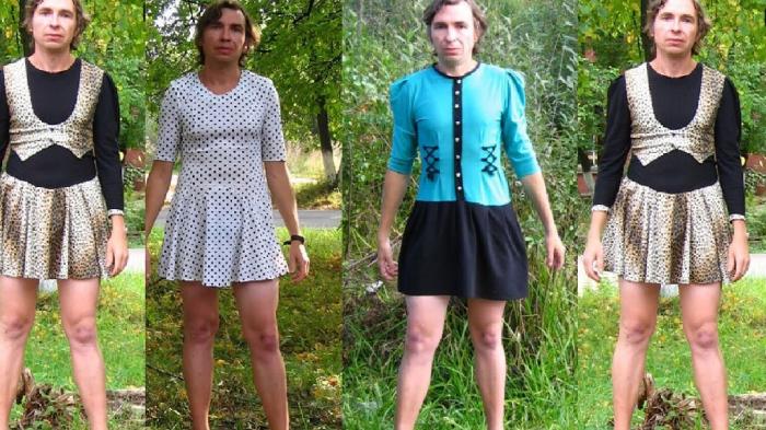 Pria ini Normal, Tapi Kok Suka Sekali Pakai Rok Wanita Ya ...