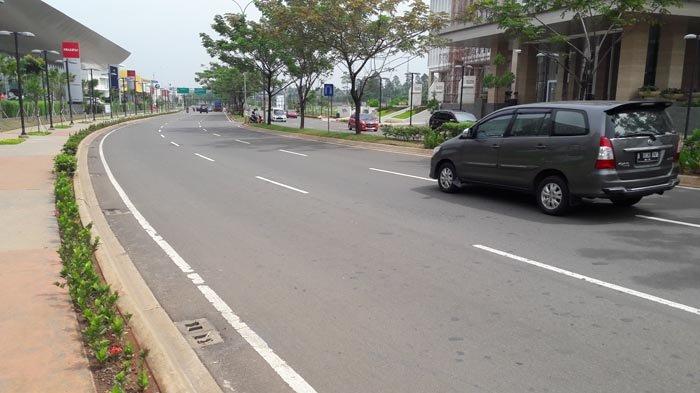 Pukul 10.00 Lalu Lintas Jalan BSD Raya Ramai Lancar - Wartakotalive.com