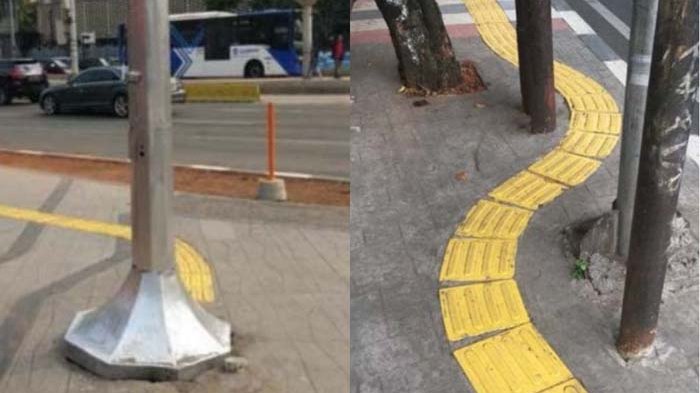 Trotoar untuk Tuna Netra Selesai Diremajakan Anies Baswedan, Warga Net ...