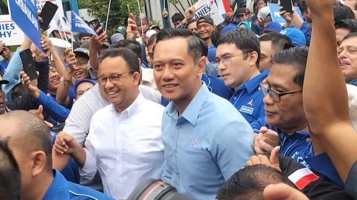 Anies Baswedan Sambangi Markat Partai Demokrat Disambut AHY dan Edhy Baskoro - Wartakotalive.com