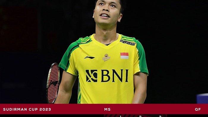 Piala Sudirman 2022: Anthony Ginting Ditaklukkan Shi Yu Qi, Indonesia Tertinggal 0-2 dari China ...