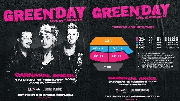 29 Tahun Berlalu, Green Day Kembali Konser di Jakarta, Begini Cara ...
