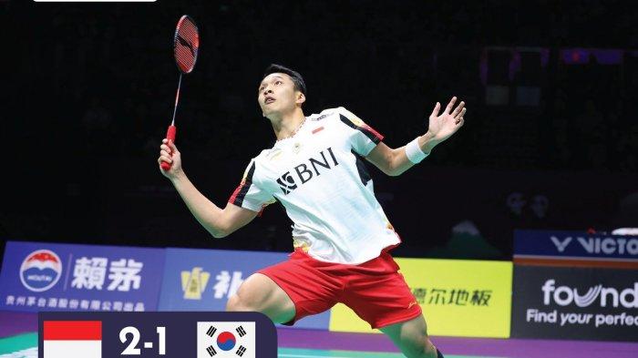 Thomas Cup 2024: Jonatan Christie Taklukkan Cho Geon-yeop, Indonesia 2 ...