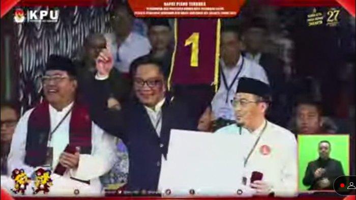 Sah! RK-Suswono Nomor 1, Dharma Pongrekun-Kun Wardana Nomor 2, Pramono ... Sah! RK-Suswono Nomor 1, Dharma Pongrekun-Kun Wardana Nomor 2, Pramono ...