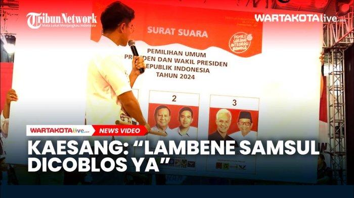 Video Kampanye Di Malang Kaesang Minta Warga Coblos Lambene Samsul
