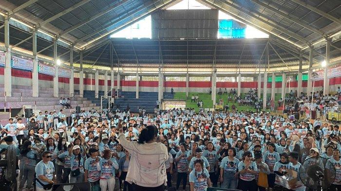 Kampanye Akbar Prabowo Gibran di Toraja, Relawan Sahabat Ara dan Alan Optimistis Menang 70 ...