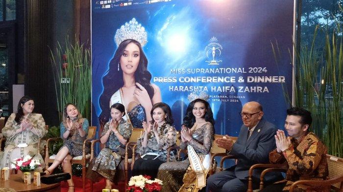 Tiba di Indonesia, Juara Miss Supranational 2024 Harashta Haifa Zahra Disambut BCA dan YPI ...