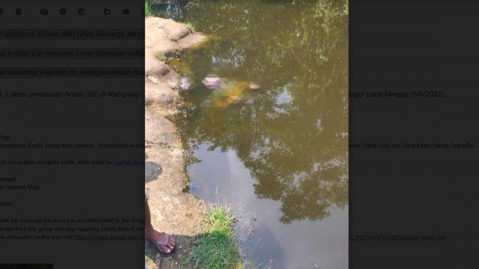 Terpeleset ke Kolam Galian, Warga Parung Panjang Bogor Tewas Tenggelam - Wartakotalive.com