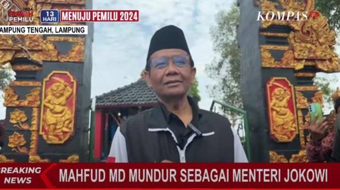 Mahfud MD Mundur dari Menko Polhukam, Pengamat: Posisi PDIP dengan Istana Semakin Jelas ...