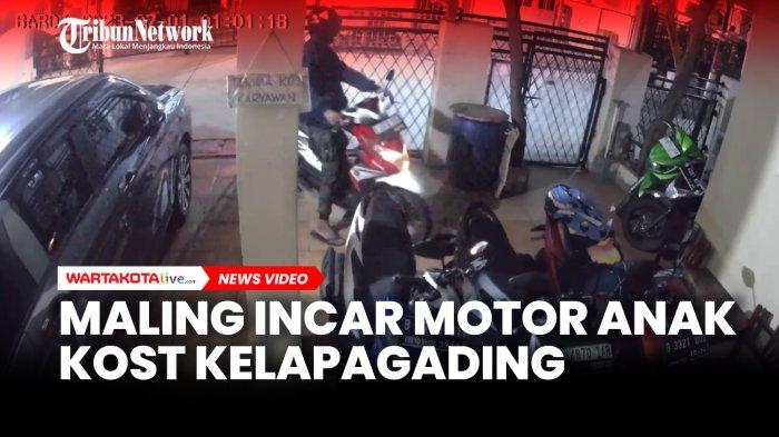 VIDEO Maling Motor Incar Kost-kostan di Kelapa Gading Jakarta Utara ...