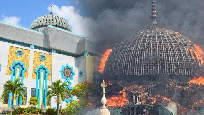 VIDEO Kubah Masjid JIC yang Terbakar, Sudah Telan Biaya Renovasi Hingga ...