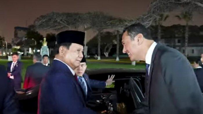 Aksi Sigap Mayor Teddy Buka Pintu Mobil Prabowo Subianto Saat di Peru - Wartakotalive.com