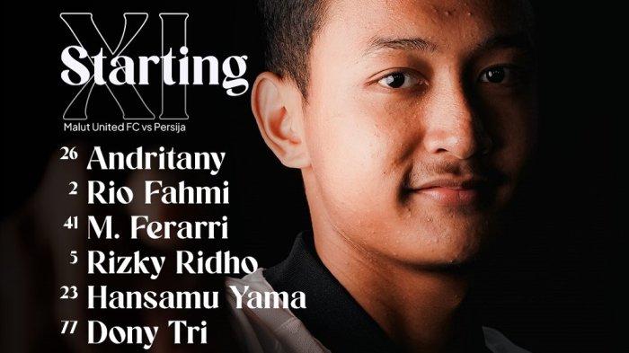 Susunan Pemain Malut United FC vs Persija Jakarta: Ryo, Simic, dan Gustavo Almeida Jadi Trio ...