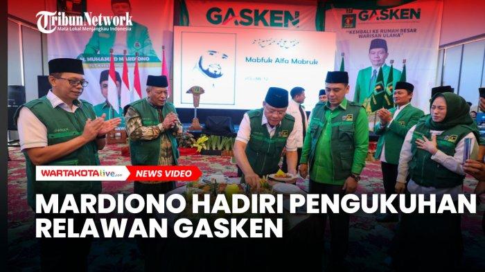 VIDEO Mardiono Hadiri Pengukuhan Relawan Gasken, Siap Menangkan Mayjen Neno - Wartakotalive.com