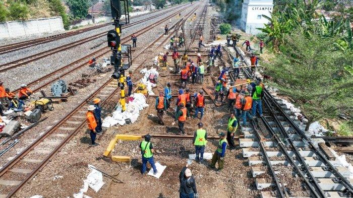 Tingkatkan Keandalan Layanan KA, PT KAI Ganti Rel Sepanjang 45.950 ...