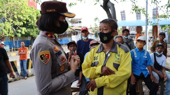 Kompol Yunita Natalia Sambangi Buruh dan Komunitas Ojek di Pos 8 Pelabuhan Tanjung Priok ...