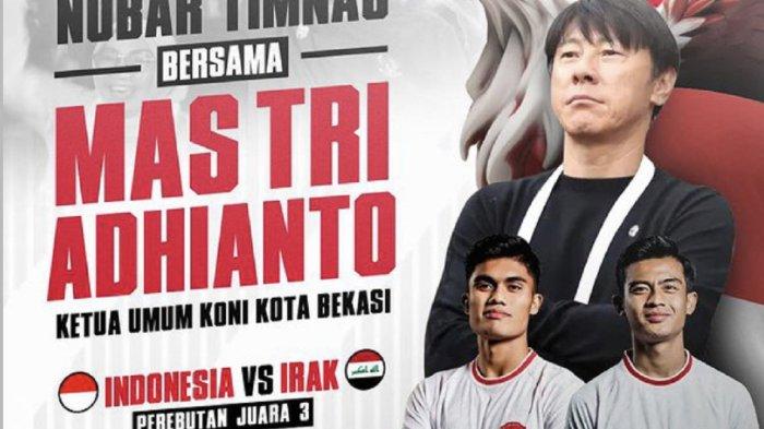 Timnas Indonesia U-23 vs Irak: KONI Kota Bekasi Gelar Nobar di Taman ...