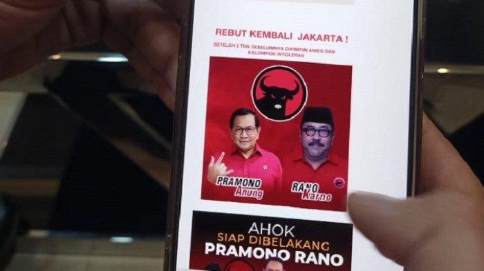 PDIP Pastikan Poster Kampanye Pram-Rano dengan Narasi Intoleran Hoaks ...