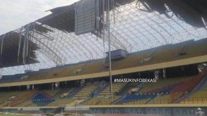 Perbaikan Atap Stadion Wibawa Mukti Belum Jelas, Pemkab Bekasi Lakukan ...