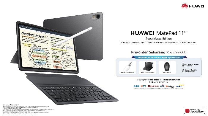 Resmi Rilis di Indonesia, Pre-Order HUAWEI MatePad 11 PaperMatte ...