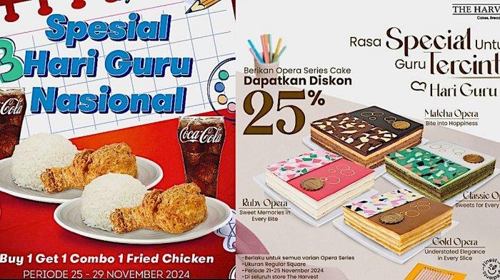 Promo Hari Guru Nasional 2024 Diskon 25 Persen: The Harvest, Wendys ...