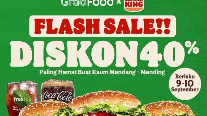 Promo Makanan Minggu, Burger King Diskon 40 Persen Cashback Hingga Rp50 ...
