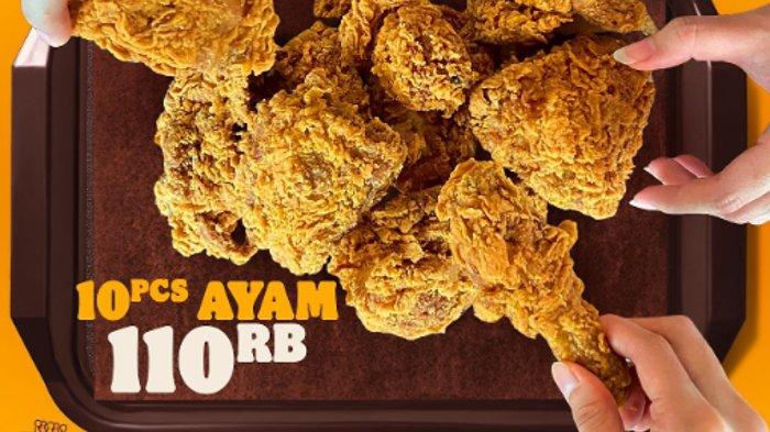 Promo Makanan Spesial 3.3 Richeese 20 Ribuan, 10 Ayam Burger King Rp110 ...