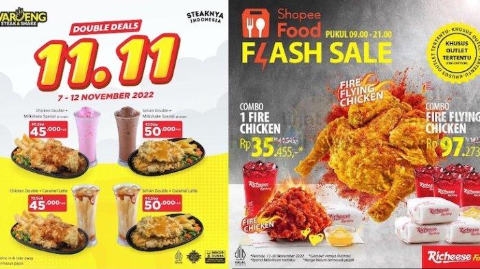 Promo Makanan 12 November, Diskon Richeese Factory, Ayam Gepuk Gembus ...