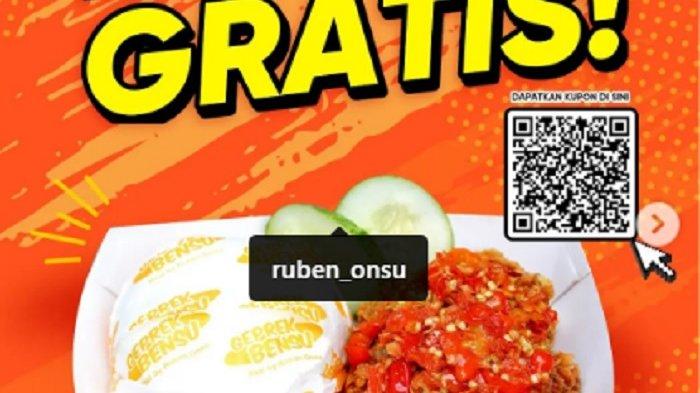 Promo Makanan 13 September, Ternyata Ini Cara Makan GRATIS Geprek Bensu ...