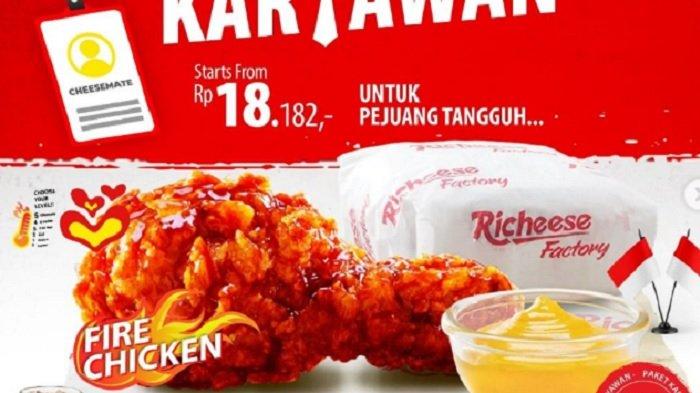 Promo Makanan 31 Agustus, Ada Richeese Harga Rp18 Ribu Khusus Buat ...