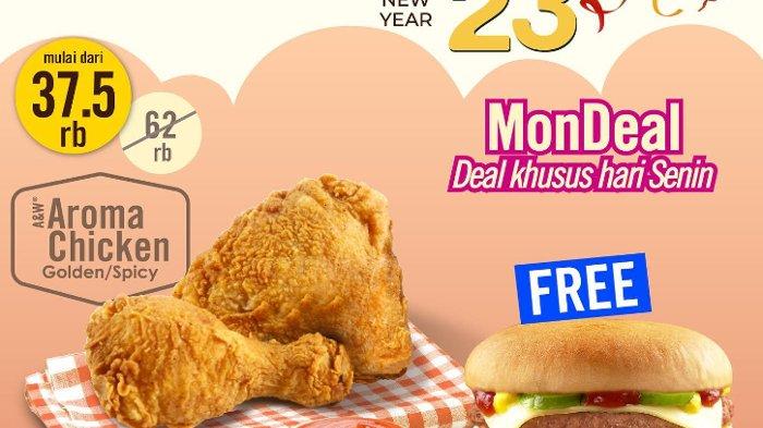 Promo Makanan Senin, Beli 2 Ayam A&W Gratis 1, McDonald Bonus Es Krim ...