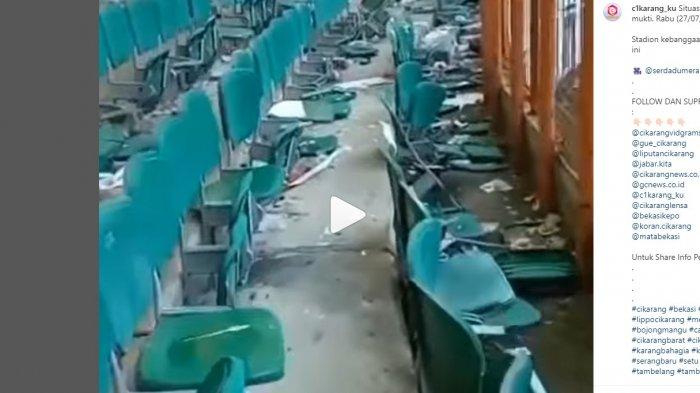 1.004 Bangku di Stadion Wibawa Mukti Bekasi Rusak usai Laga Bhayangkara ...