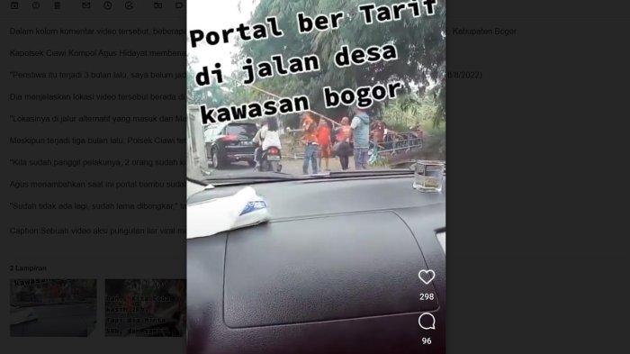 Viral, Pungli di Jalur Alternatif Puncak, Ini Kata Kapolsek Ciawi - Wartakotalive.com