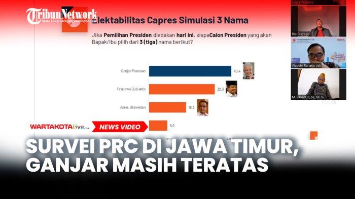 VIDEO Hasil Survei PRC di Jawa Timur Usai Deklarasi AMIN, Elektabilitas Ganjar Naik, Prabowo ...