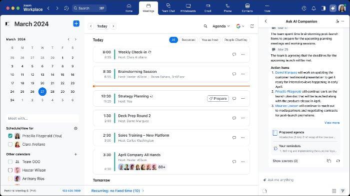 Zoom Workplace Dilengkapi Fitur AI Companion untuk Persiapan Rapat yang ...