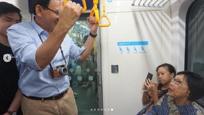 Pertama Kalinya Ahok Jajal MRT Jakarta Bersama Putra Sulungnya, Begini ...
