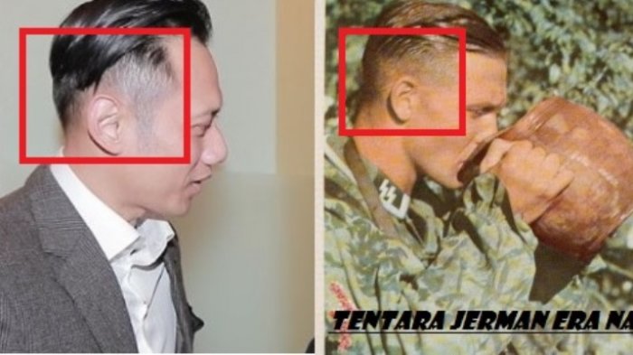 Prabowo Jenguk SBY, AHY Pakai Model Rambut Mirip Tentara Jerman era ...