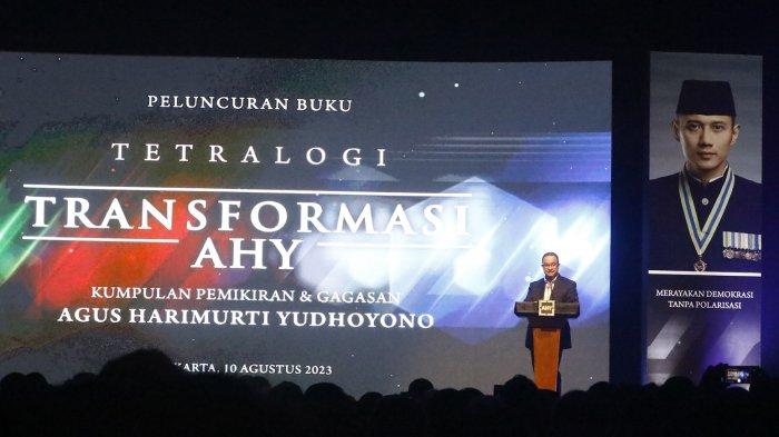 Peluncuran Buku Tetralogi Transformasi AHY Sebut Pemikiran Hingga Gagasan saat Jadi TNI ...