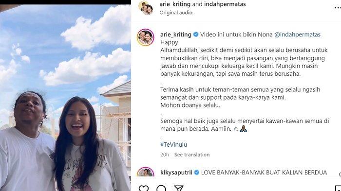 Bersama Indah Permatasari, Arie Kriting Perlihatkan Progress ...