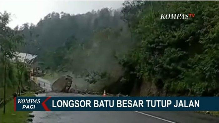 Longsor Batu Sangat Besar Menggelinding, Akses Jalan Tembus Tawangmangu – Sarangan Terputus ...