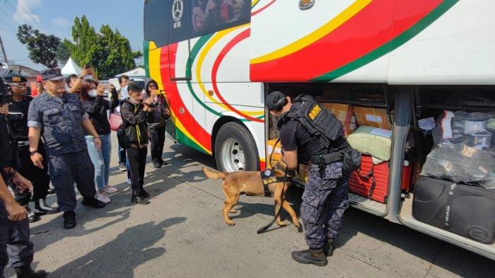 Anjing Pelacak BNN Sisir Terminal Kampung Rambutan Antisipasi ...